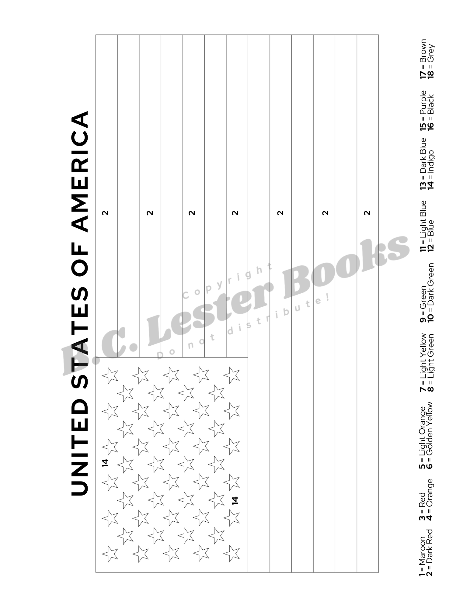 World Flags: Color By Number For Adults - B.C. Lester Books